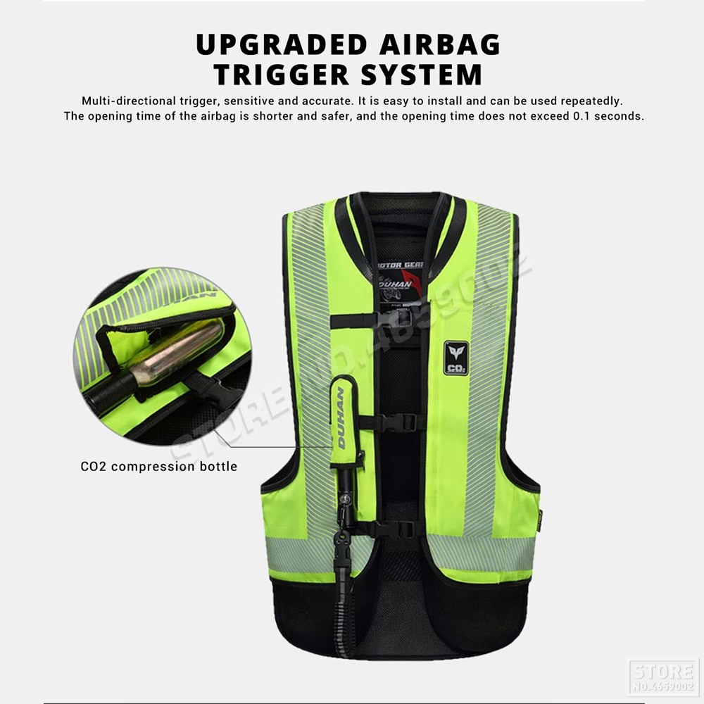 Turtle Motorcycle Airbag Vest Hi-Viz - Pama Goods